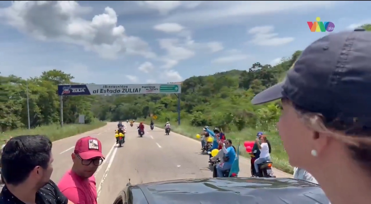 María Corina es acompañada por motorizados en su entrada a Zulia: "Esto ...