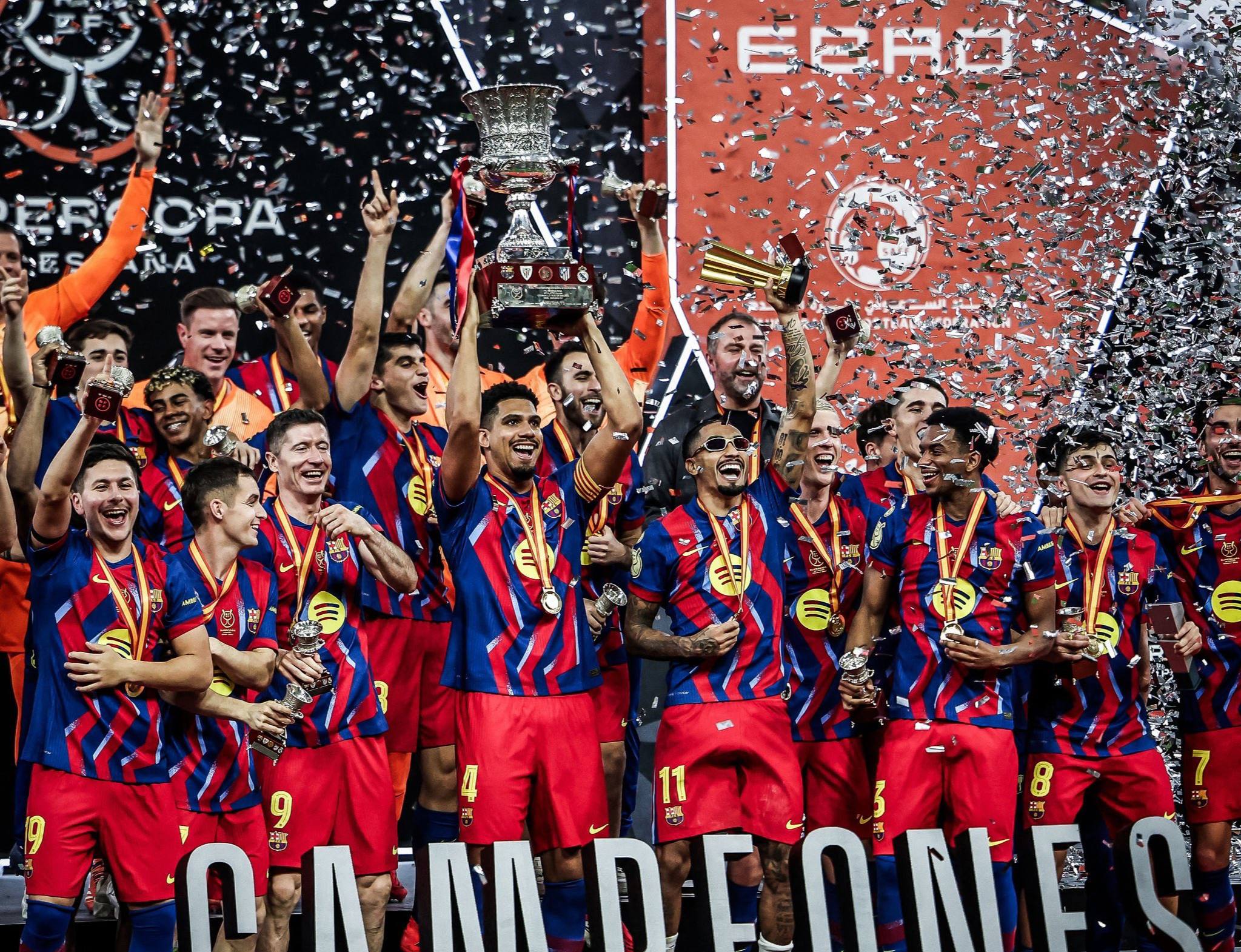 El Barcelona gana la Supercopa al Madrid con doblete de Raphina ...