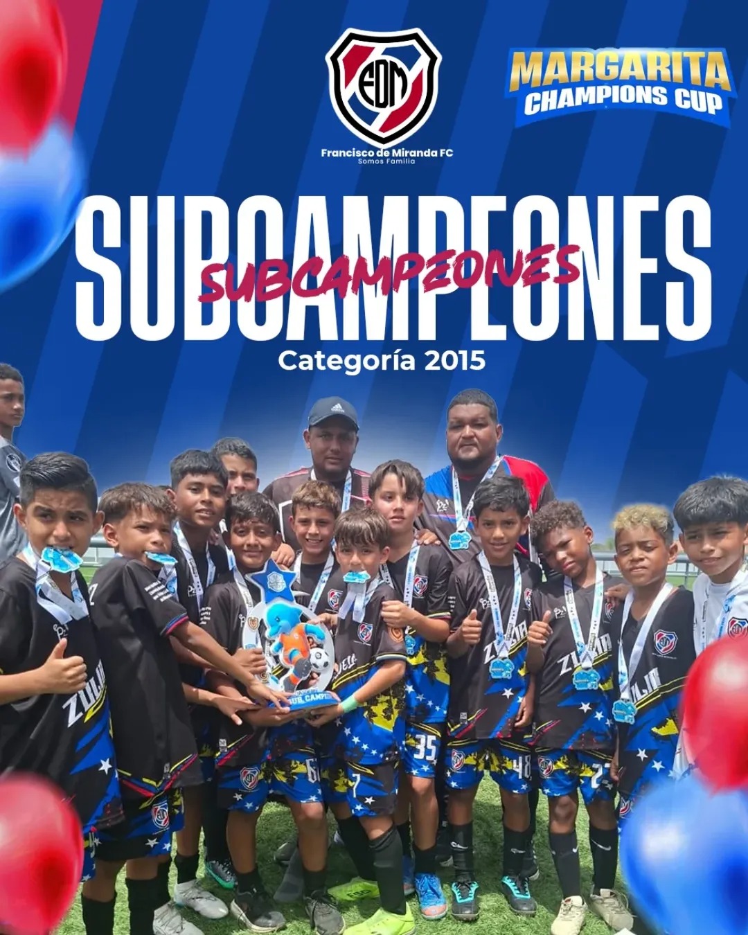 Escuela de fútbol de Raúl Leoni logra subcampeonato en Margarita con ...